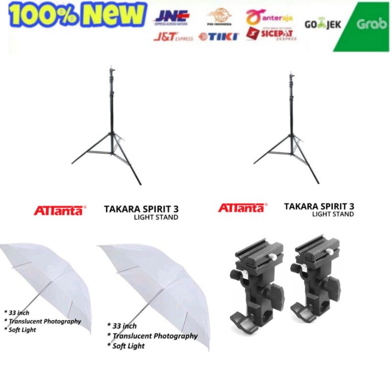 Jual Paket Stand Takara Spirit 3 + Holder B + Payung Putih | Shopee ...