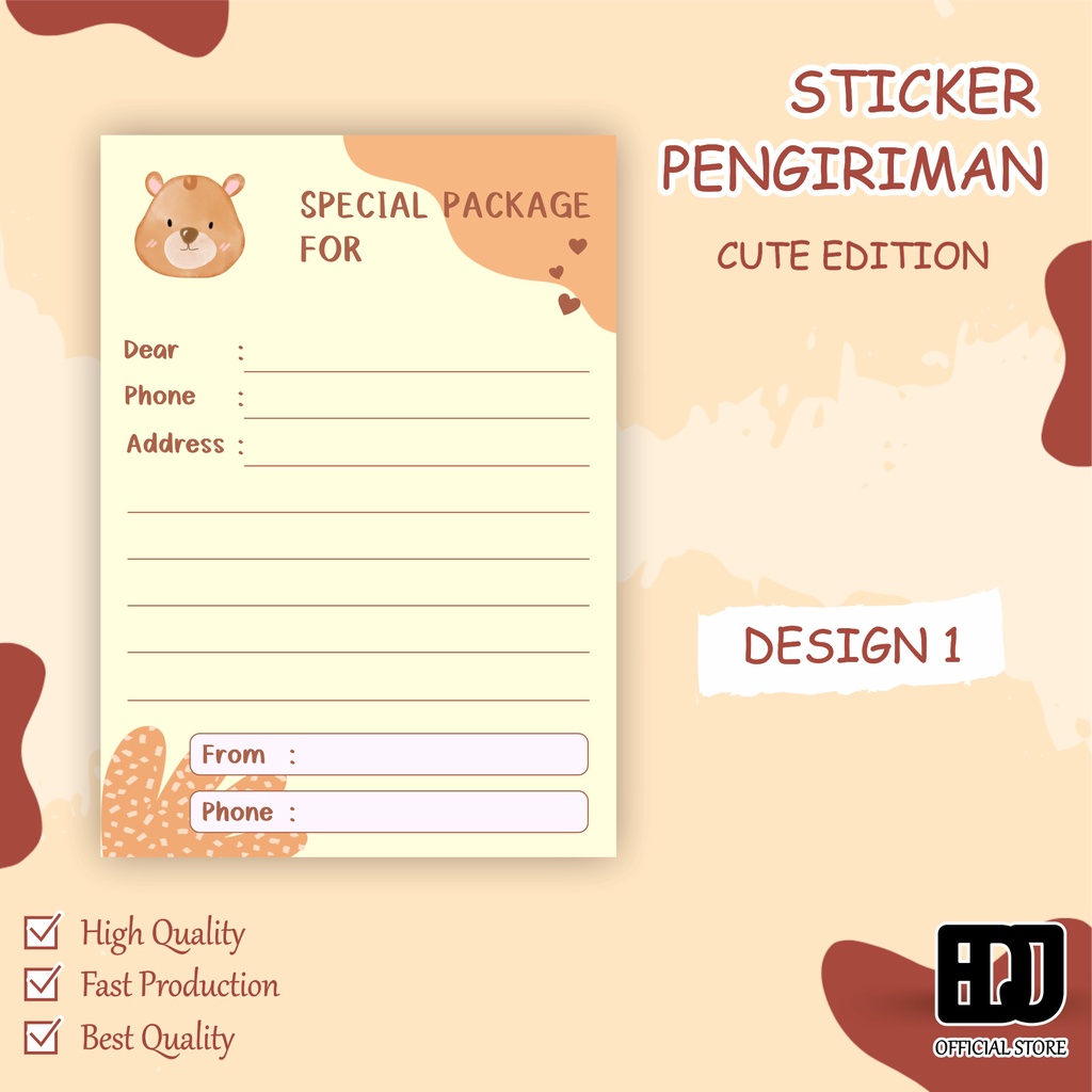 Jual STICKER LABEL PENGIRIMAN OLSHOP / LABEL PENGIRIMAN OLSHOP / CUTE ...