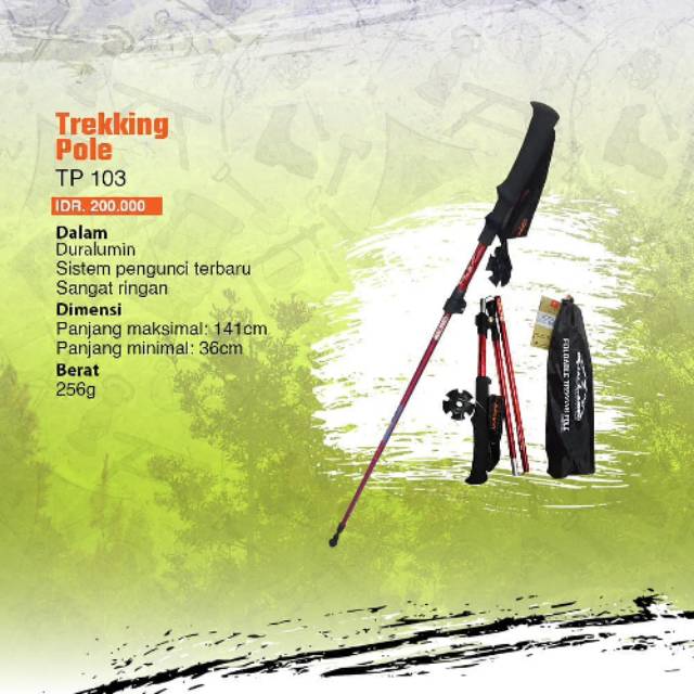 Jual TREKKING POLE DHAULAGIRI TP 103 TRACKING POLE | Shopee Indonesia