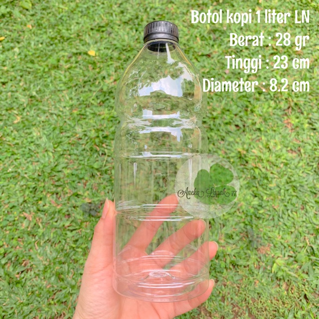 Jual Botol kopi 1 liter 1000 ml coffee bottle murah grosir | Shopee ...