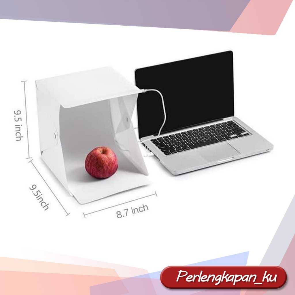 Jual MINI PHOTO STUDIO BOX KOTAK TEMPAT FOTO PORTABLE LAMPU LED PHOTO ...