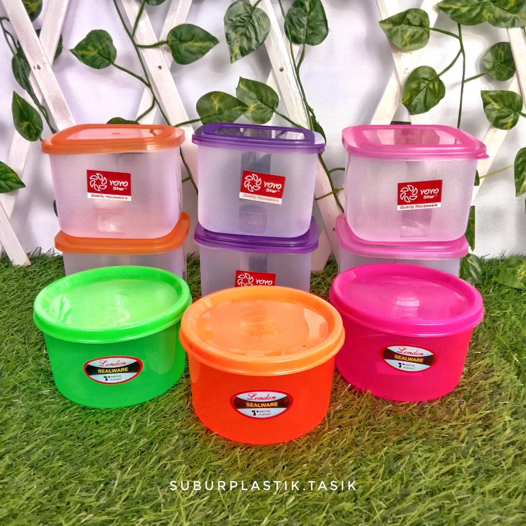 Jual Toples Bulat Kotak Kecil Warna & Transparan / Tempat Penyimpanan ...
