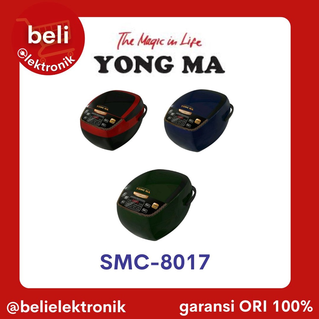 Jual YONG MA Rice Cooker Magic Com Penanak Nasi 3 In 1 SMC 8017 ...