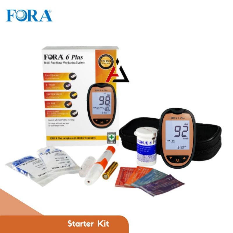 Jual Alat Cek Fora 6 Plus / Alat Cek Gula Asam Urat Kolestrol ...