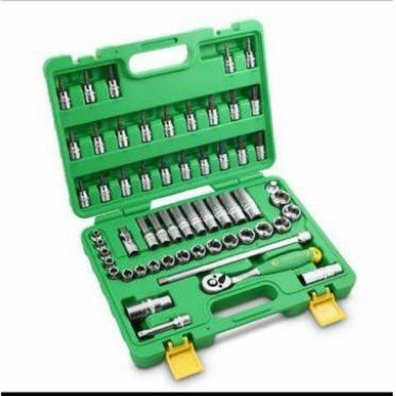 Jual TEKIRO kunci sock set 58 pcs 3/8 inch 6-24mm 6pt / Kunci shok set tekiro / sok set tekiro ...