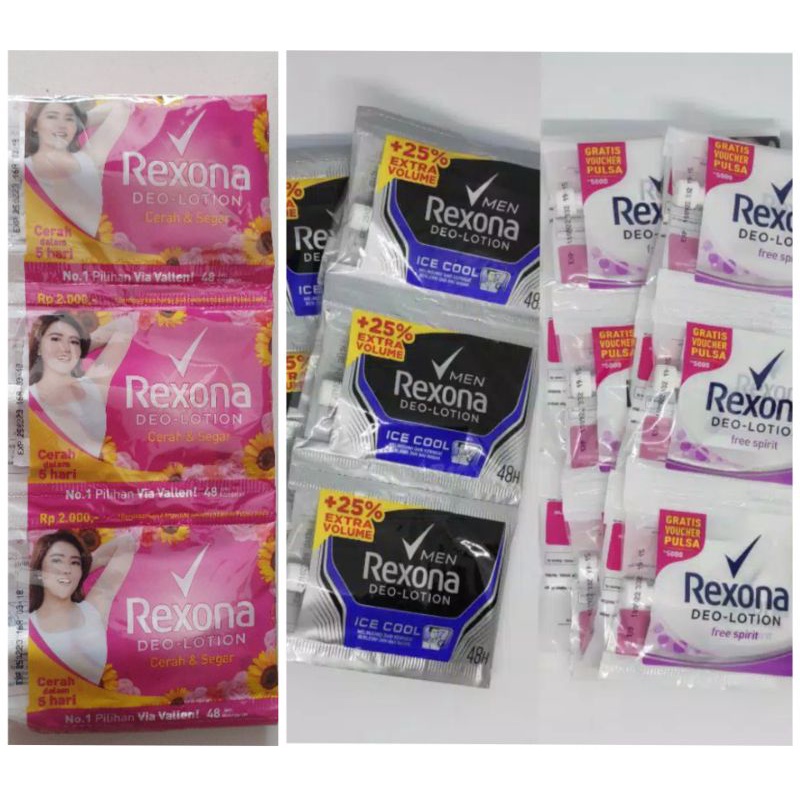 Jual REXONA SACHET COWOK DAN CEWEK / Rexona Men Woman / Rexona Cerah ...