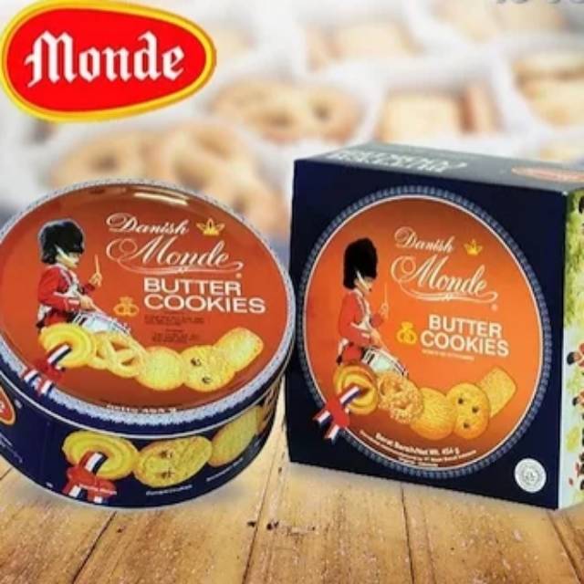 Jual Termurah!!! Biskuit Monde Butter Cookies 454 gr kue kaleng lebaran ...