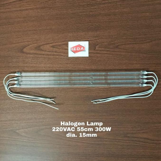 Jual Lampu Halogen Lamp 220V AC 55CM 300W Infrared Pemanas Heater ...