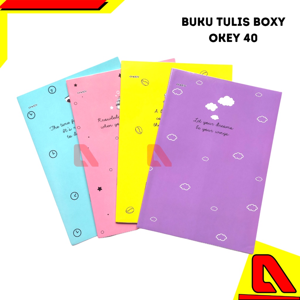 Jual BUKU TULIS OKEY BOXY 40 LEMBAR ECER | Shopee Indonesia