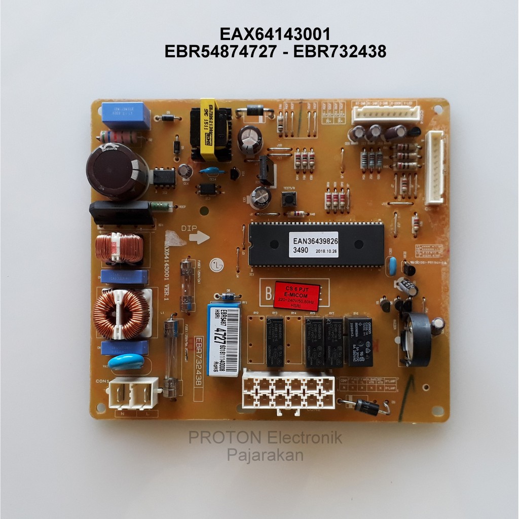 Jual Mainboard modul kulkas inverter LG Refigerator Control EBR732438 ...