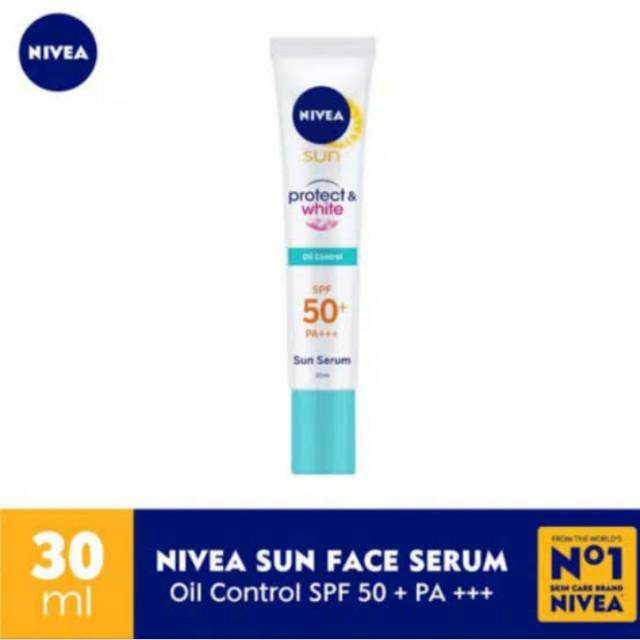 Jual NIVEA SUN PROTECT AND WHITE SERUM/SUNFACE SERUM OIL CONTROL SPF50 ...