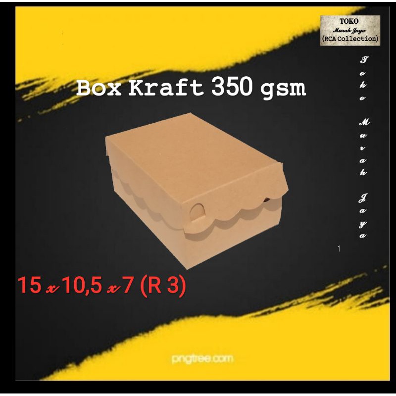 Jual (Box murah) Box kraft coklat tebal ukuran 15 x 10,5 x 7 (R3) , Box ...