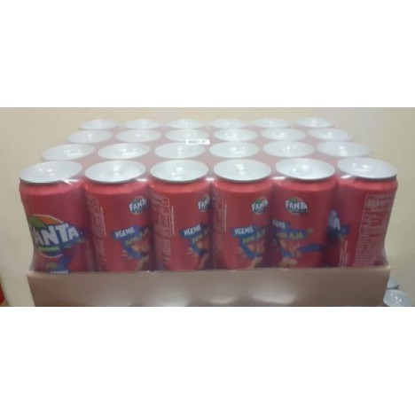 Jual Fanta Kaleng | Fanta Can Rasa Strawberry 250 ML 1 Karton Isi 24 ...