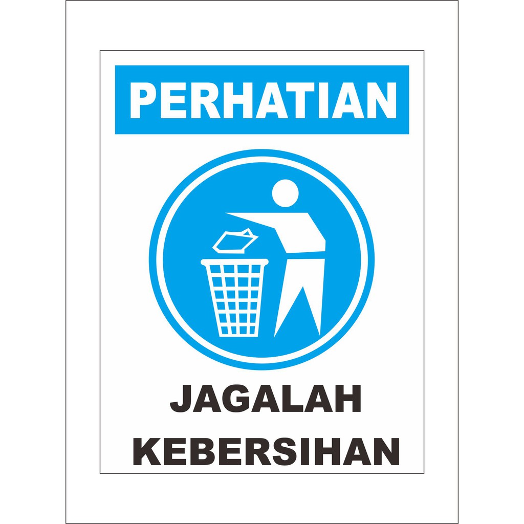 Jual acrylic rambu jagalah kebersihan | Shopee Indonesia