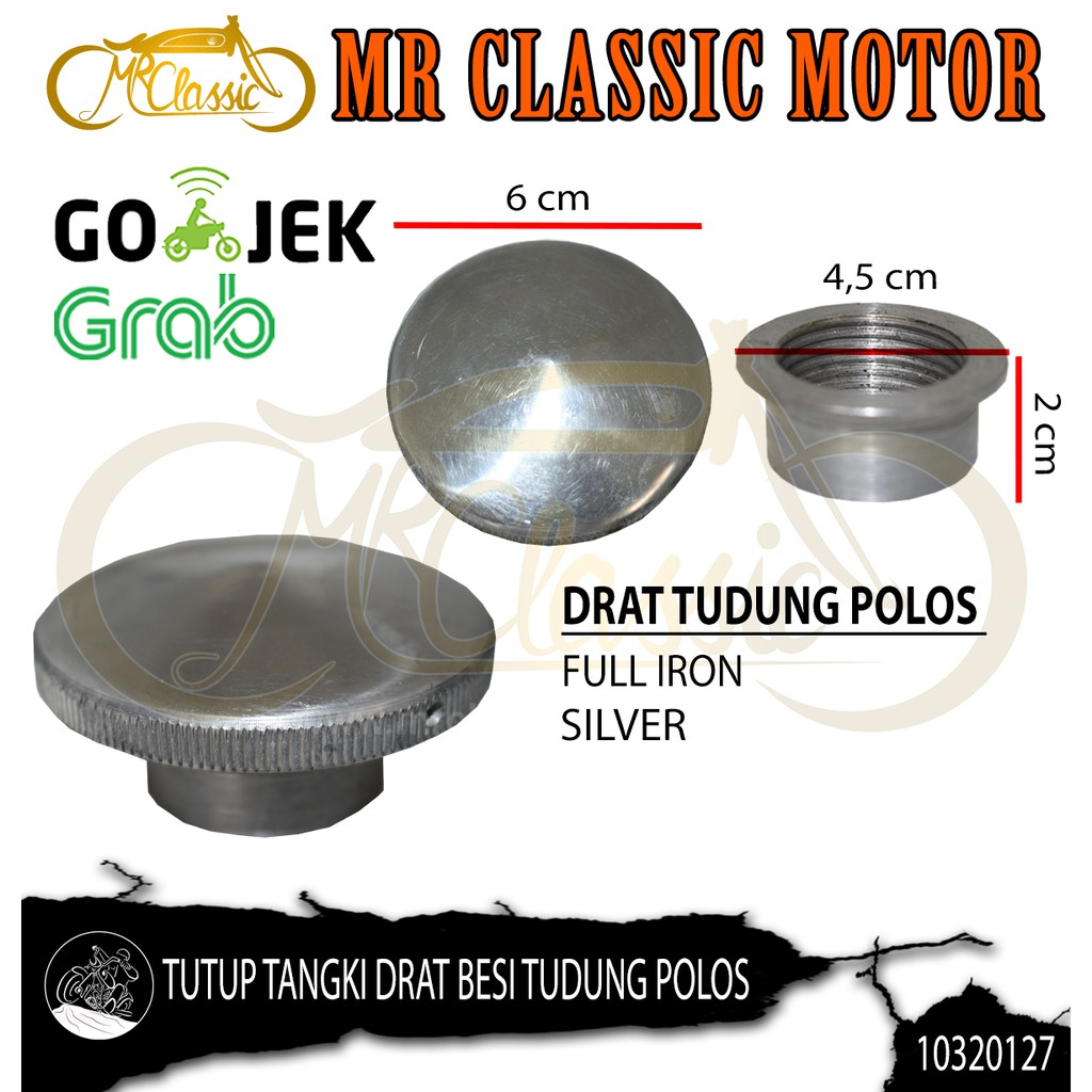 Jual Tutup TangkiMotor Custom Variasi Drat Besi Tudung Polos | Shopee ...