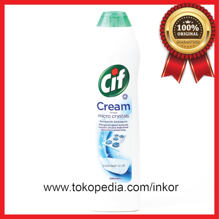 Jual CIF CREAM PEMBERSIH DENGAN MICROPARTICLES ORIGINAL BIRU BOTOL ...