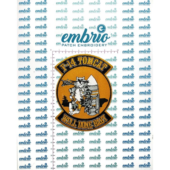 Jual ARM-017 Patch Tomcatters F-14 TOMCAT F 14 WELL DONE BABY Bomb ...