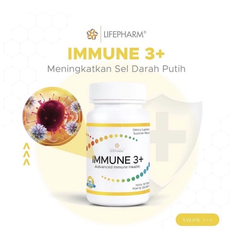 Jual LAMININE IMMUNE 3+ ISI 30 SUPLEMEN IMUN BOOSTER ORIGINAL LIFEPHARM ...
