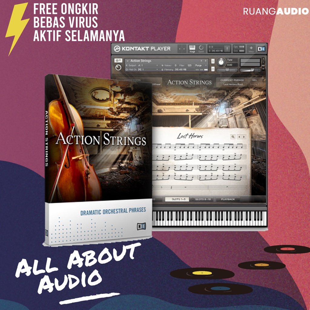 Jual VSTi Native Instruments Action Strings Orchestral Kontakt Library ( Full Activated ...