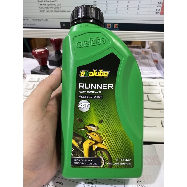 Jual PELUMAS OIL OLI EVALUBE 4T 0.8 LITER | Shopee Indonesia