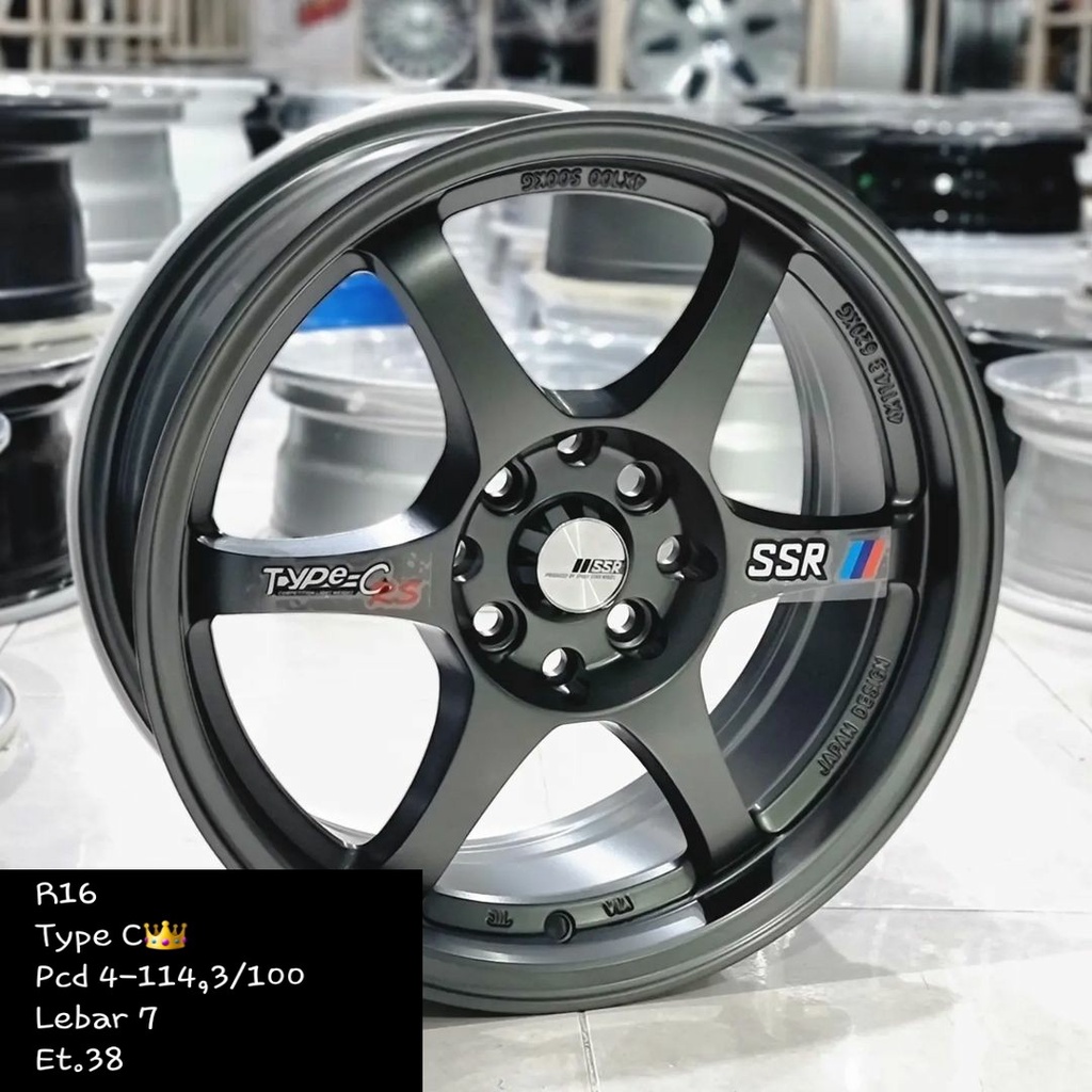 Jual velg mobil ssr type c ring 16 lebar 7 brio agya jazz yaris mobilio avanza xenia sigra calya ...