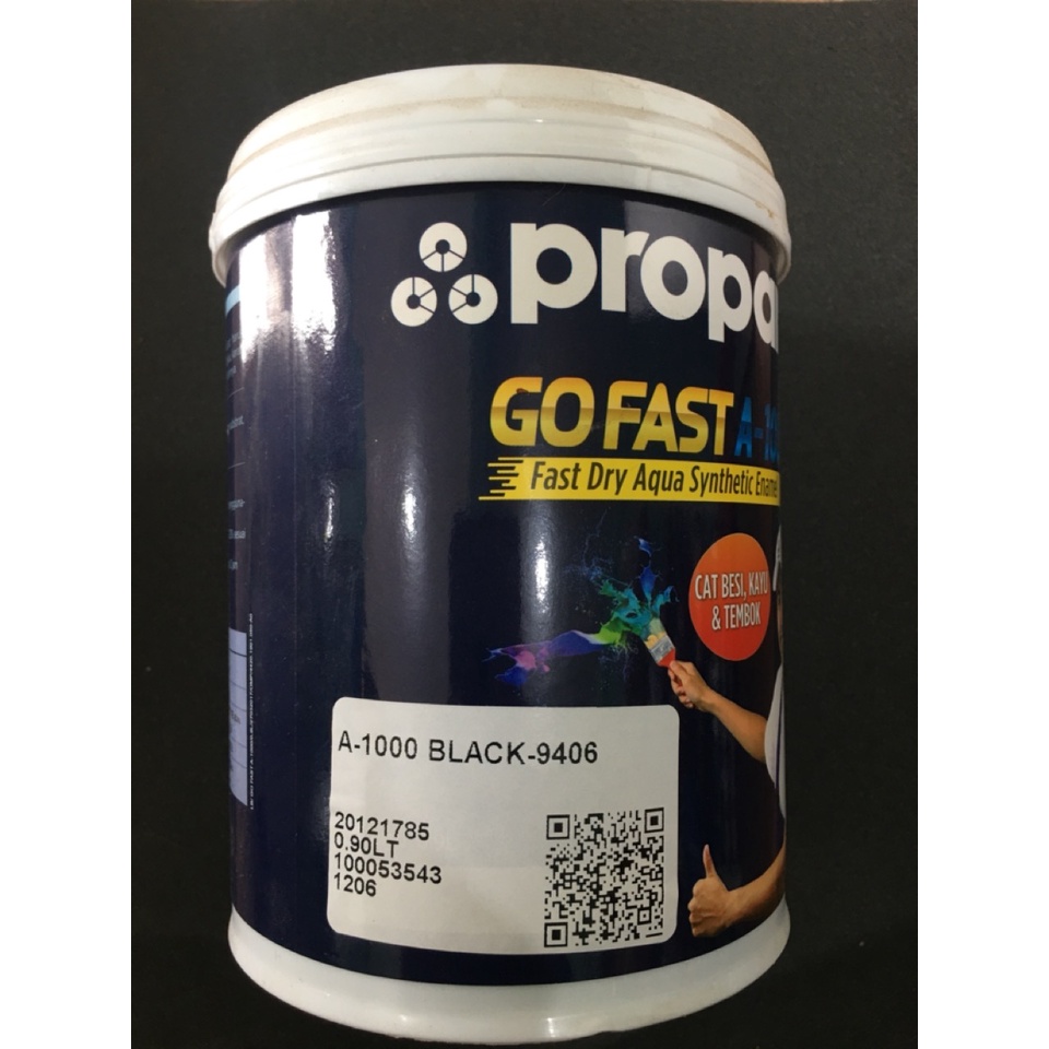 Jual PROPAN GO FAST A-1000 / BLACK (HITAM) - 9406 / 0.9L / Cat Besi ...
