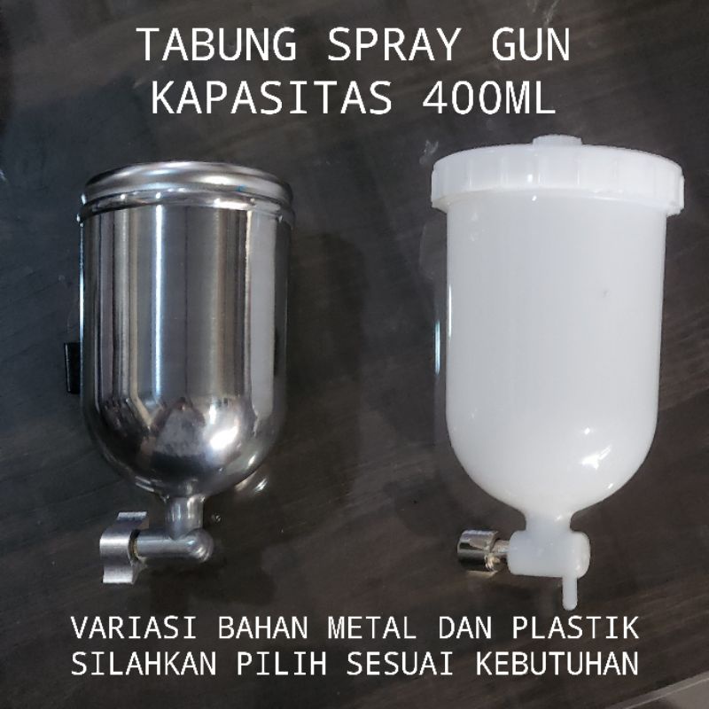 Jual Tabung Cat 400 CC untuk Spray Gun F3 F75 F100 dll | Shopee Indonesia