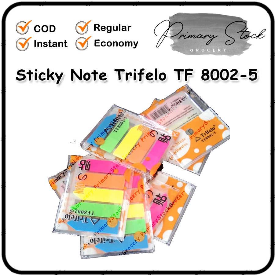 Jual Sticky Notes Stiky Note TRIFELO TF 8002-5 Memo Stick Murah ...