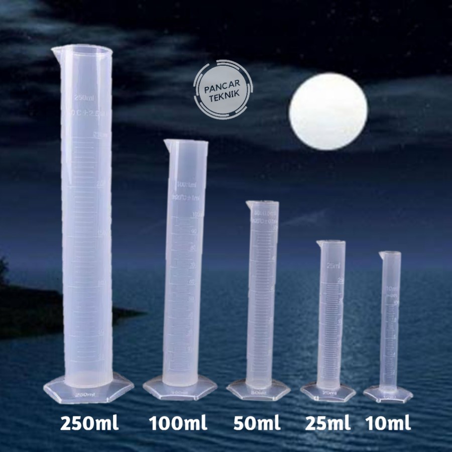 Jual Tabung Ukur Tabung Lab Gelas Takar Plastik 250ml | Shopee Indonesia