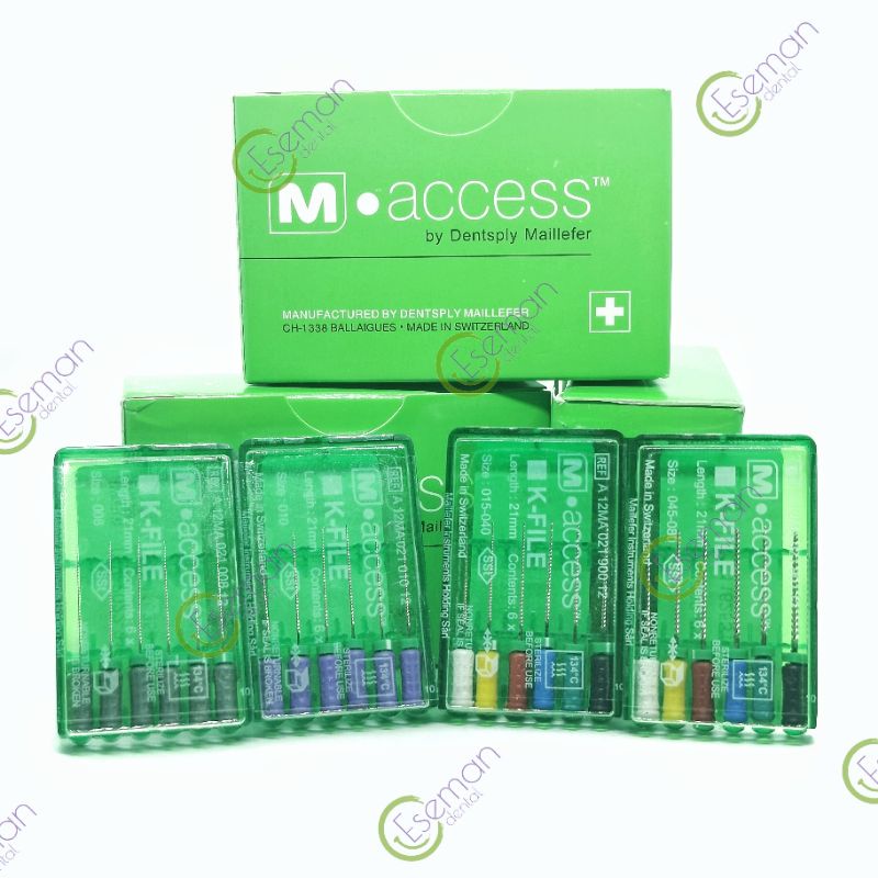 Jual Dentsply M-Access K-File 21mm 08 10 15-40 45-80 Jarum Endo KFile ...