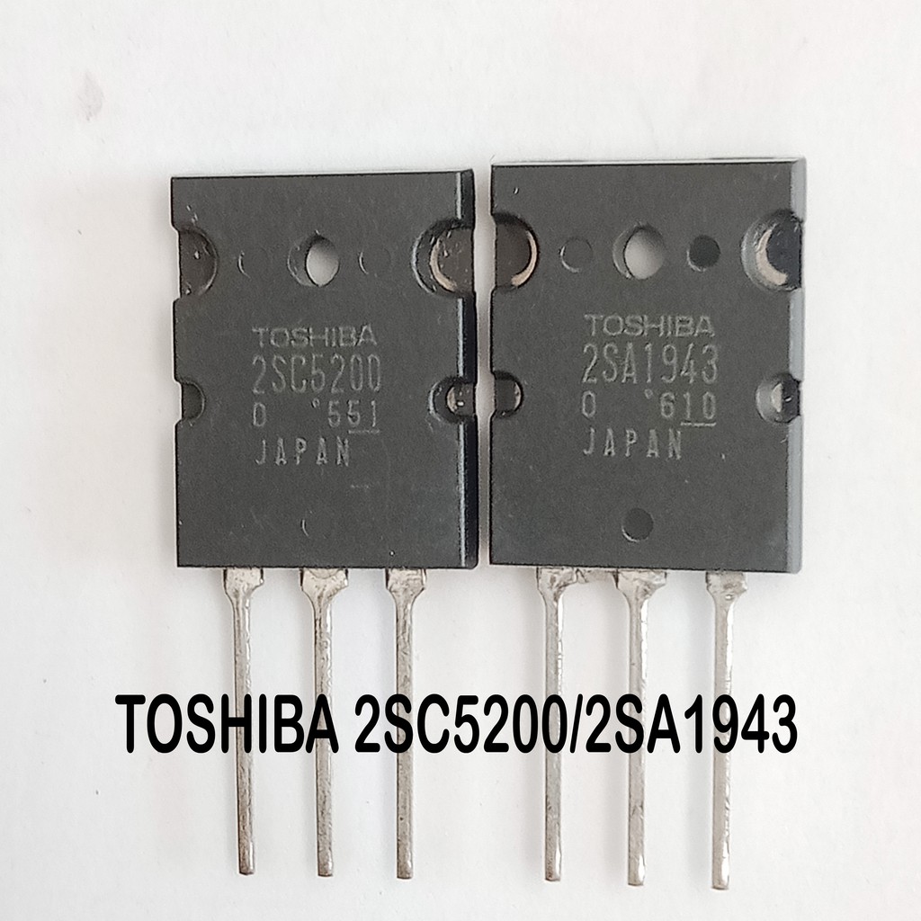 Jual Transistor Final 2SC5200 & 2SA1943 1 SET ORIGINAL TOSHIBA | Shopee Indonesia