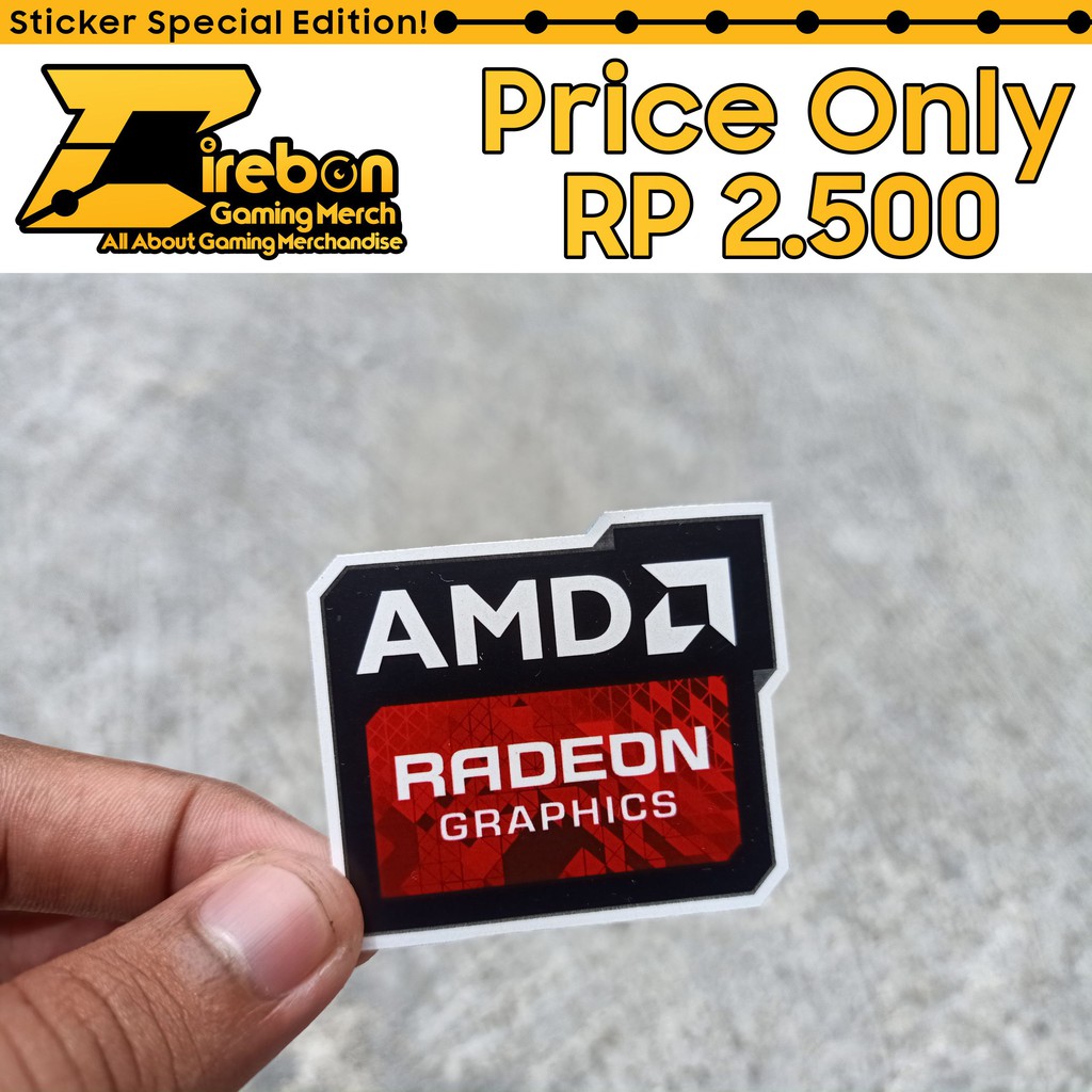 Jual Sticker Stiker Amd Radeon Graphics | Shopee Indonesia