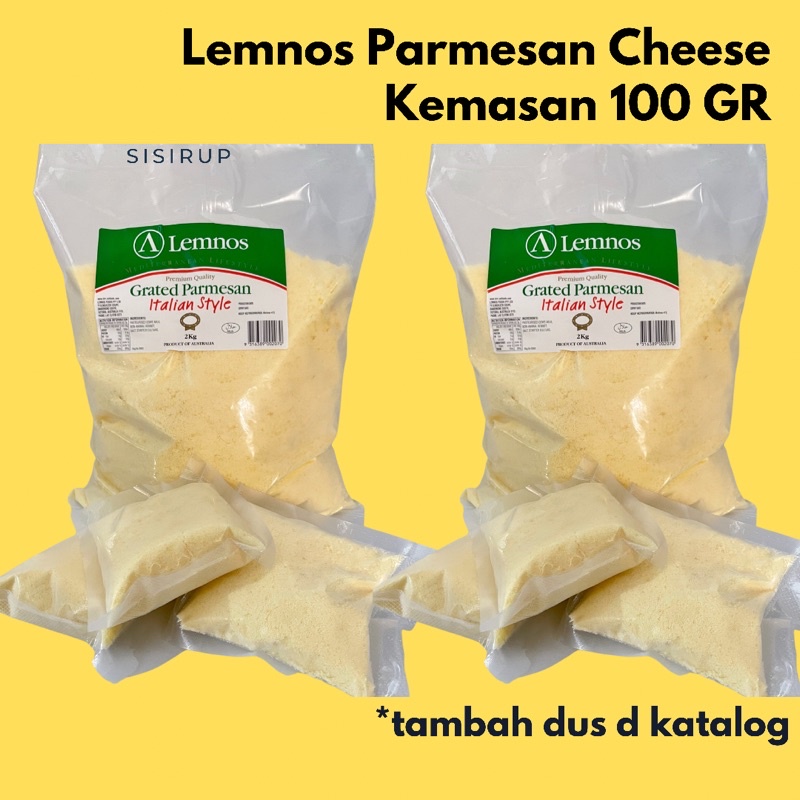 Jual Lemnos Parmesan Cheese 100 GR / Grated Parmesan / Parmesan Parut ...