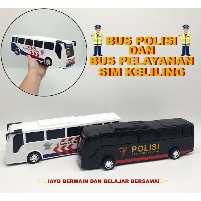 Jual Toko Mainan ALFA Bus Polisi dan Bus Pelayanan SIM Keliling ...