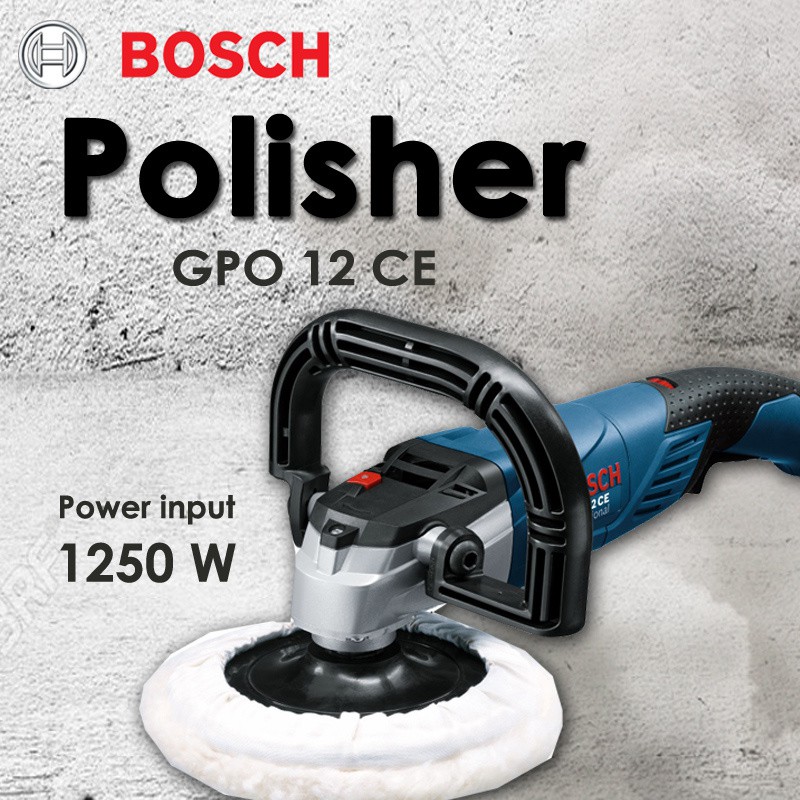 Jual BOSCH GPO 12 CE Mesin Poles Mobil 7" or GPO 950 Polisher Buffing ...