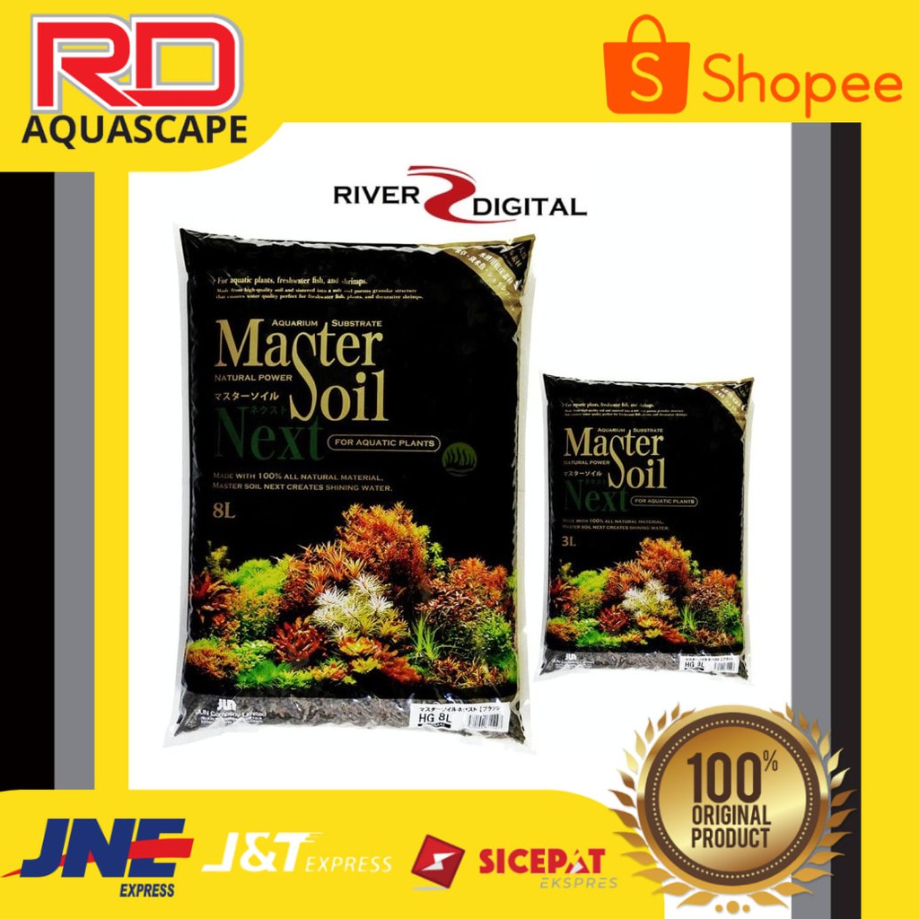 Jual Master Soil Natural Powder 8L / Aquascape Japanese Substrate ...