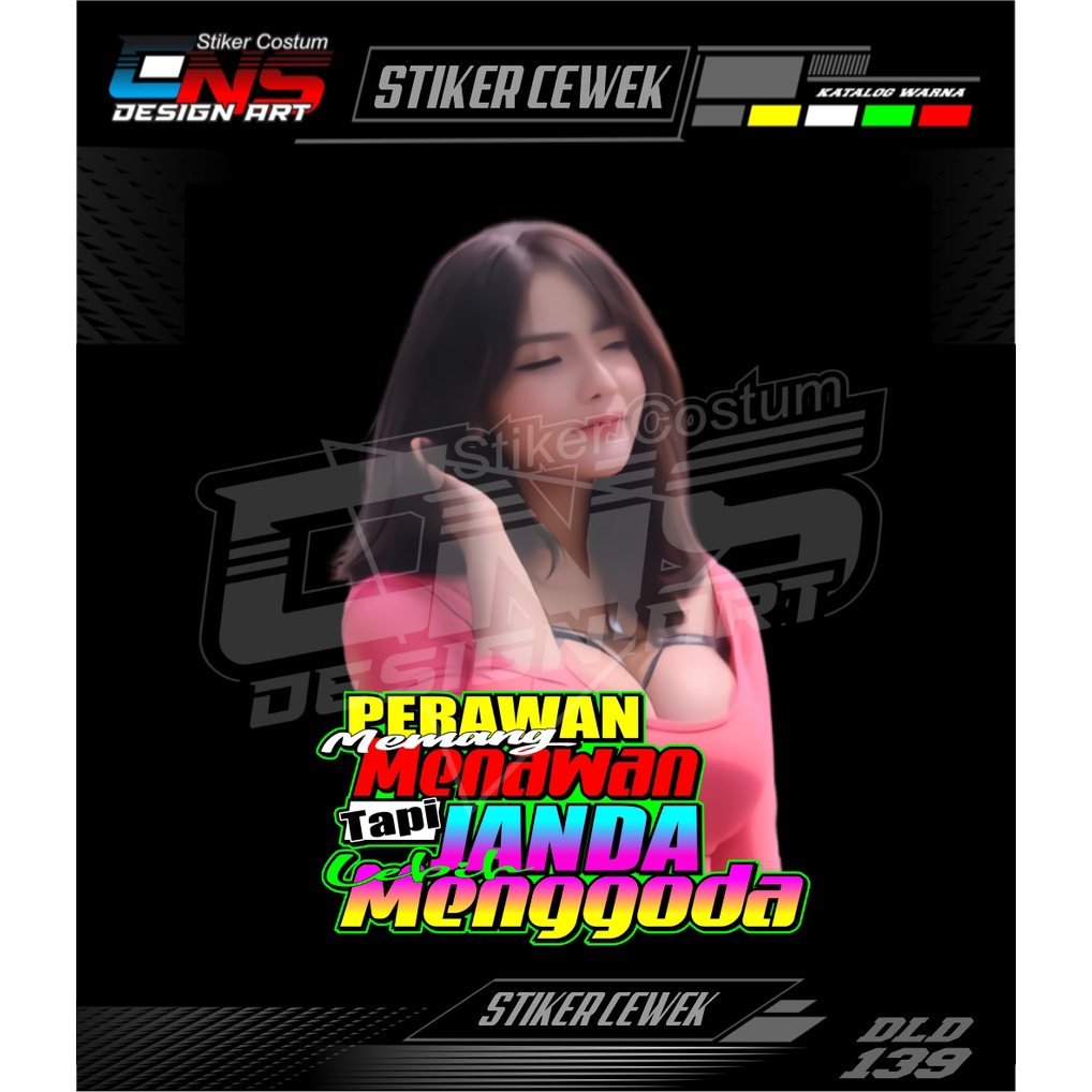 Jual Stiker Cewek Cantik Stiker Vector Hijab Keren Sticker Print ...