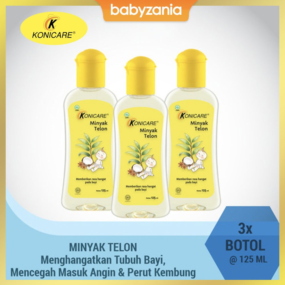 Jual Konicare Minyak Telon 3 PACK - 125ml | Shopee Indonesia