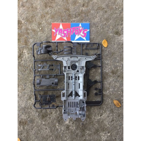 Jual TAMIYA SUPER II S2 CHASSIS + GEARBOX ABU HITAM | Shopee Indonesia