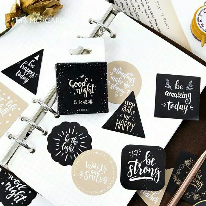 Jual STICKER BOX AESTHETIC GREETINGS ISI 45 PCS/BOX | Shopee Indonesia