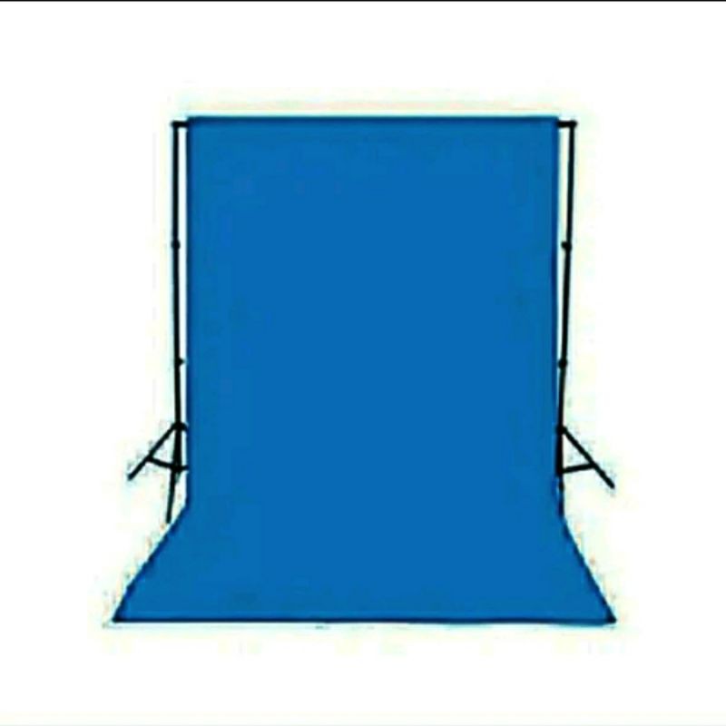 Jual Backdrop Background Screen Foto Blue Biru Polos 200 x 300 Cm Tebal ...