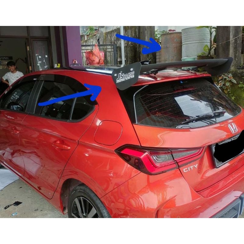 Jual spoiler honda city hatchback model js racing | Shopee Indonesia