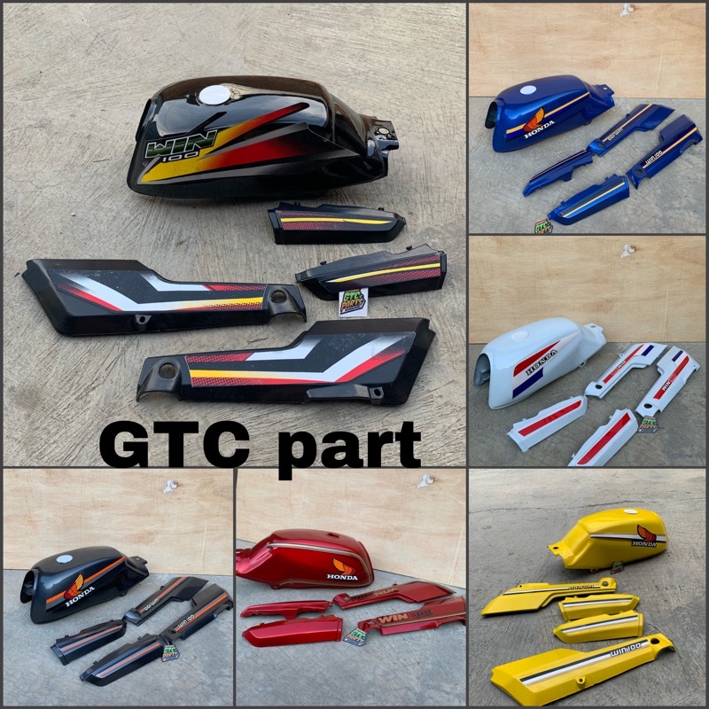 Jual Tangki honda win win 100 warna set cover body win bok aki win set ...