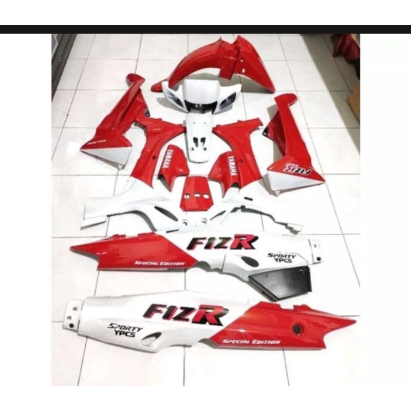 Jual cover body full set bodi halus Yamaha fizR F1Zr Malboro + striping ...