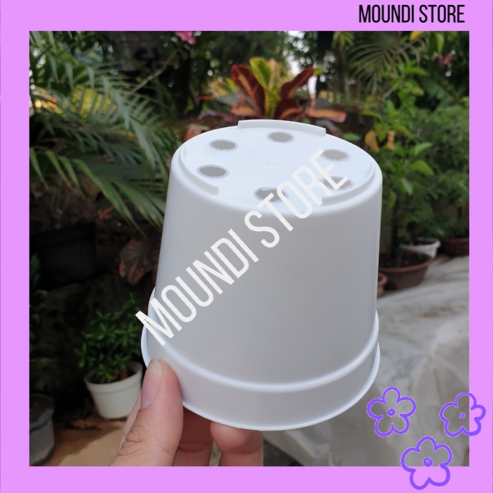 Jual NKT BASIC POLOS UK 10 pot bunga semai biasa ukuran 10 hitam atau ...