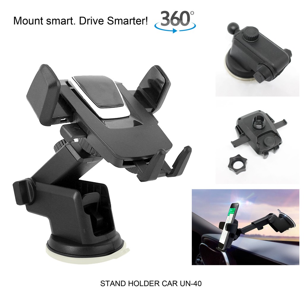 Jual Holder Hp Mobil Dasboard UN40 / Universal Stand Car For Smartphone ...