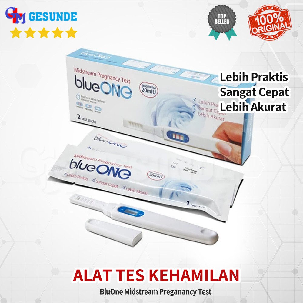 Jual Alat Tes Kehamilan Blue One Midstream - Testpack - Pregnancy Test ...
