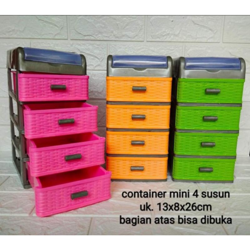 Jual Laci Susun 5 ( 4 + 1 ) / 4 (3 + 1) / Laci Mini / Mini Container ...