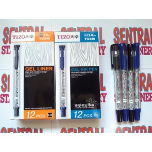 Jual tizo gel pen tg 340 gel liner bolpen tandatangan | Shopee Indonesia
