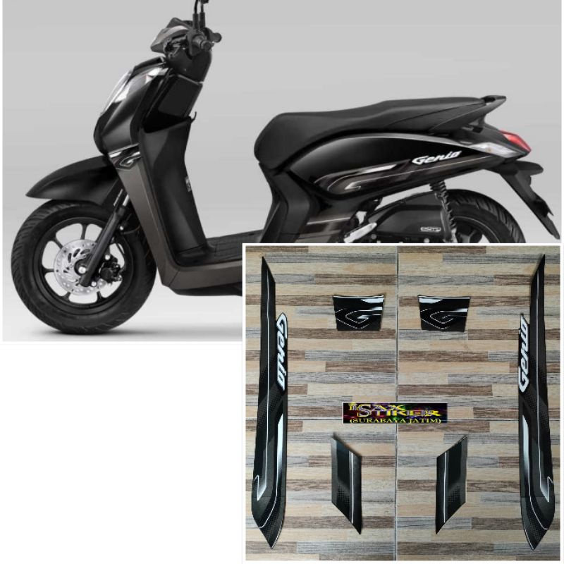 Jual striping original Honda Genio hitam black tahun 2022 | Shopee ...